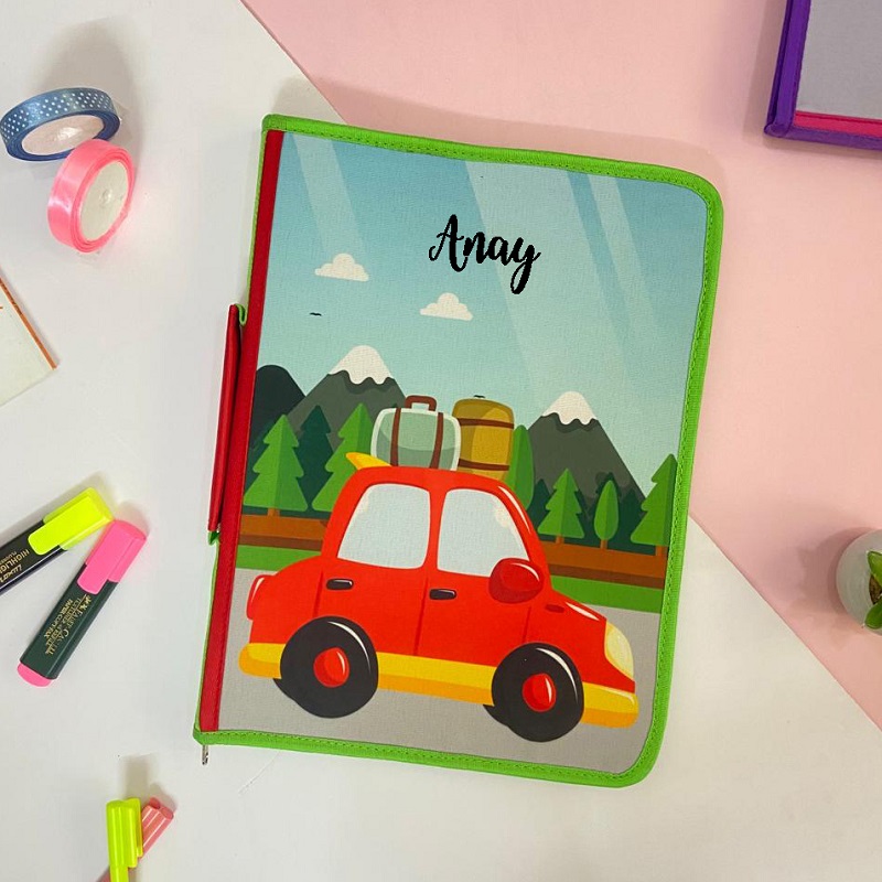 Personalized Folders (Car) - Name fame
